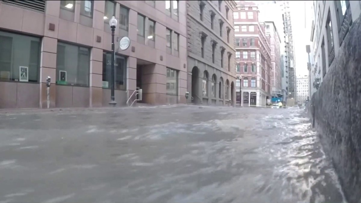 Massive Water Main Break Floods Streets in Boston – NBC Boston