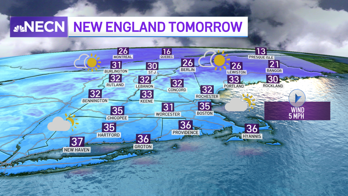New England Weather: Snow Showers, Warming Temperatures – NBC Boston
