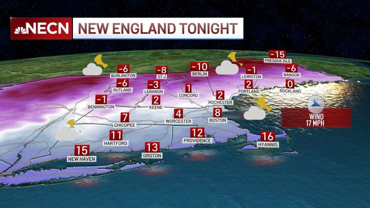Forecast: Dangerously Cold Temperatures in MA, New England Mon-Tue ...