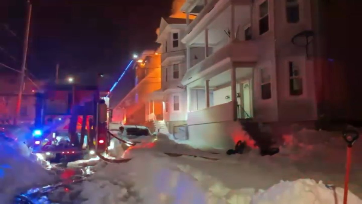 Fall River Firefighters Battling Irving Street Blaze – NBC Boston