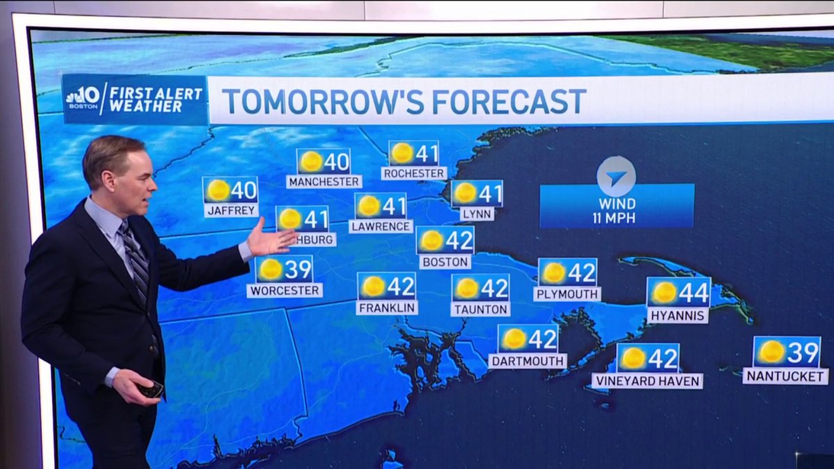 Weather Forecast: Refreeze Tonight, Sunshine Wednesday – NBC Boston