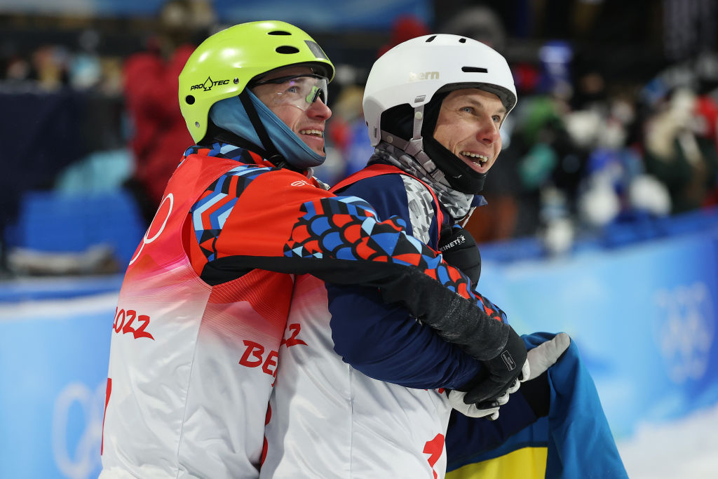 Ukrainian and Russian Hug to Celebrate Medals at Winter Olympics – NBC ...