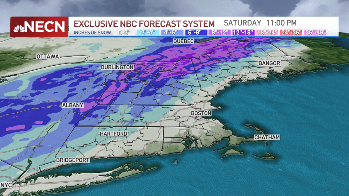 New England Snow Storm: How Much Will It Snow and When? – NBC Boston