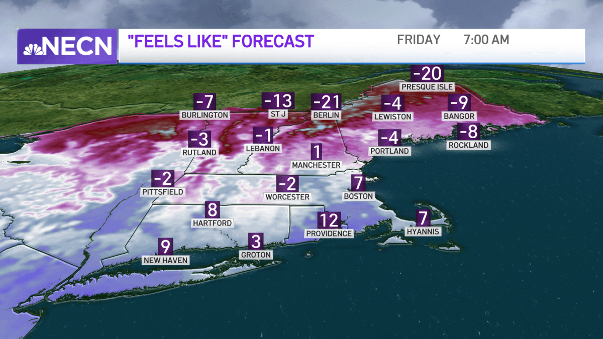 New England Weather: Cold Friday, Springlike Warmth by Sunday – NBC Boston