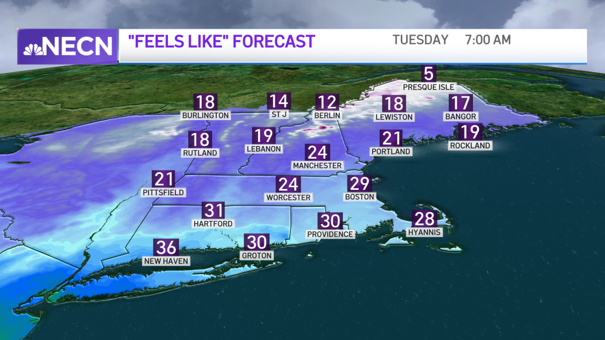 New England Weather: Dropping Temps, Wind Make For Chilly Tuesday ...