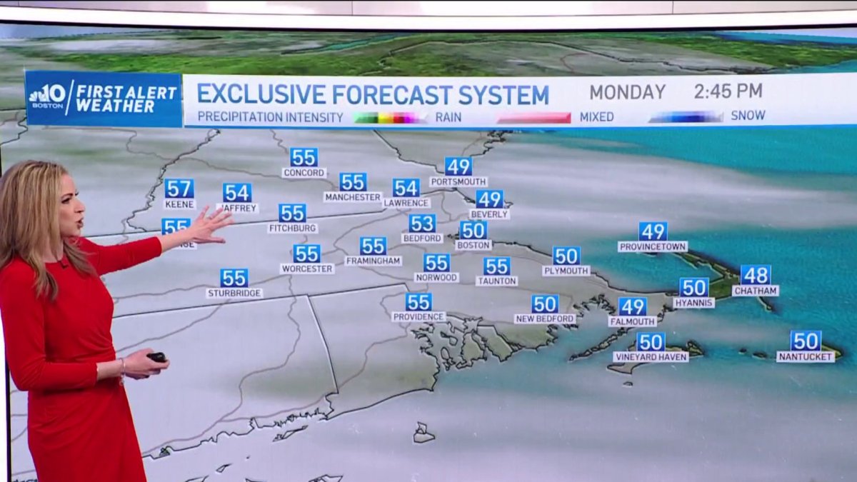 Forecast: Mostly Sunny, Highs in the 50s Monday – NBC Boston