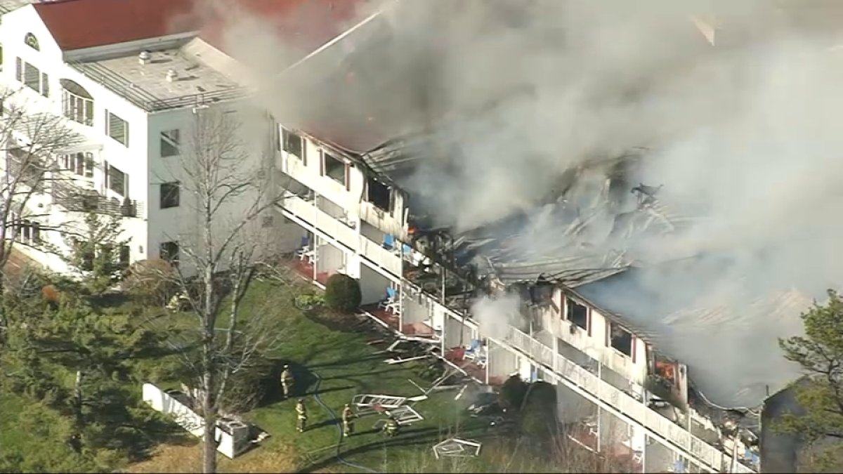 Photos: Massive Fire Burning at Popular Red Jacket Resort in North ...