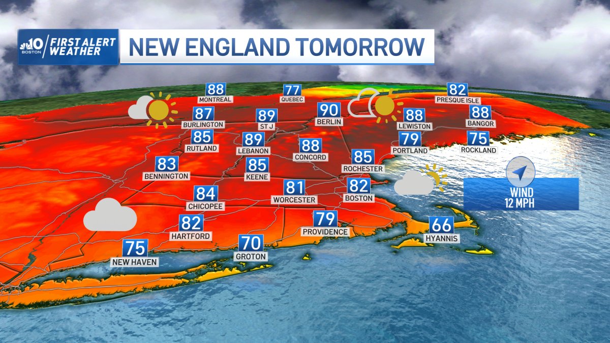 New England Weather: Summer-like Warmth into Early Next Week – NBC Boston