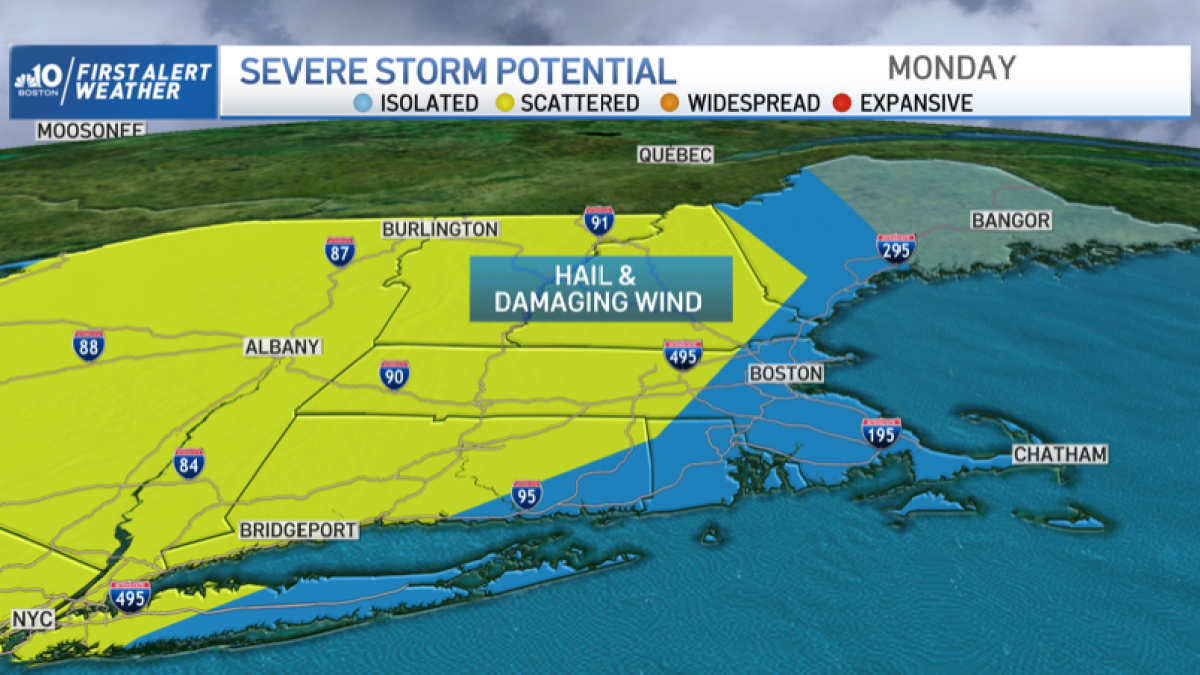 Week Starts With Potential For Severe Storms – NBC Boston