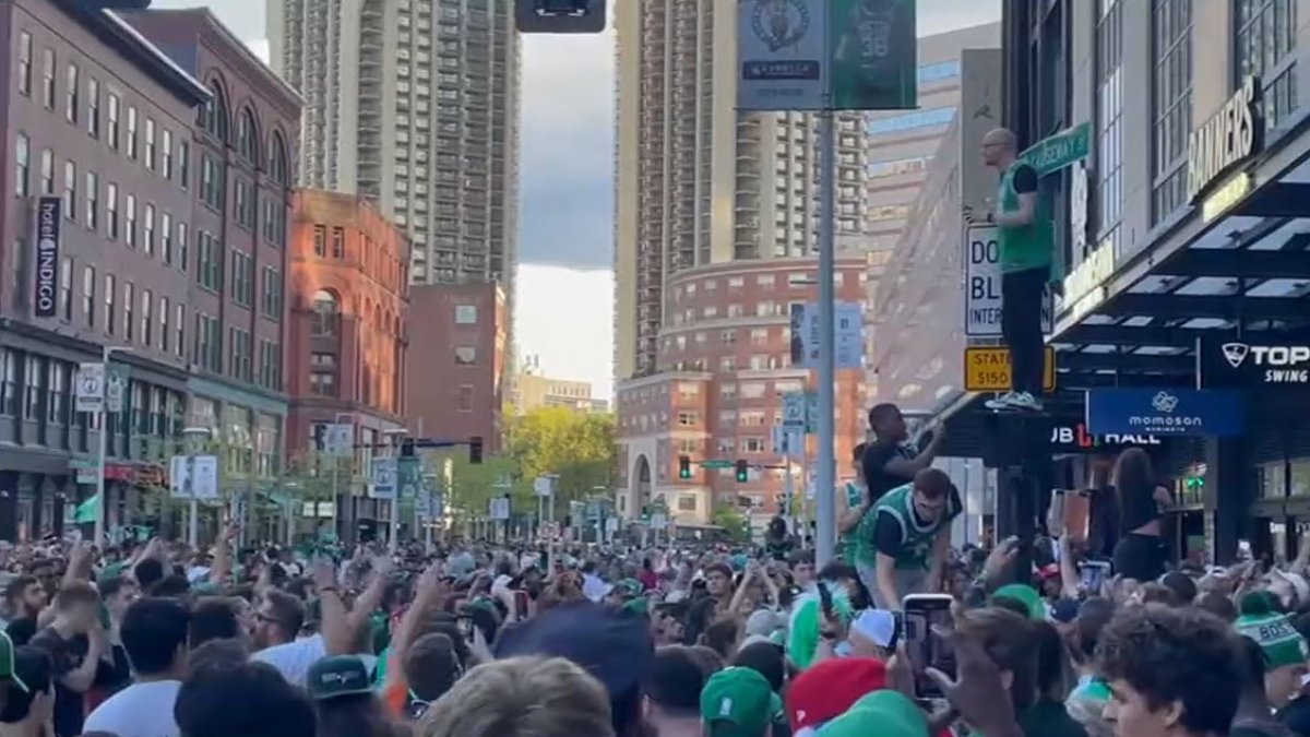 Celtics Win, Fans Celebrate Outside TD Garden – NBC Boston