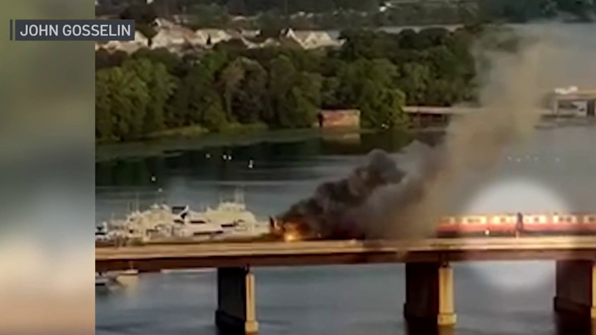 Orange Line Train Car Catches Fire on Bridge Over Mystic River – NBC Boston
