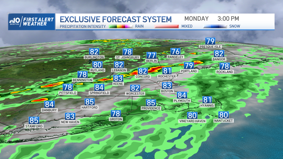 Ma Nh Weather Severe Thunderstorms Tornadoes Possible Monday Nbc