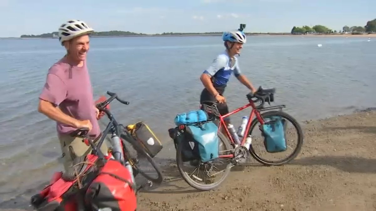 Cross-Country Bike Trip: Dorchester Father and Son Home – NBC Boston