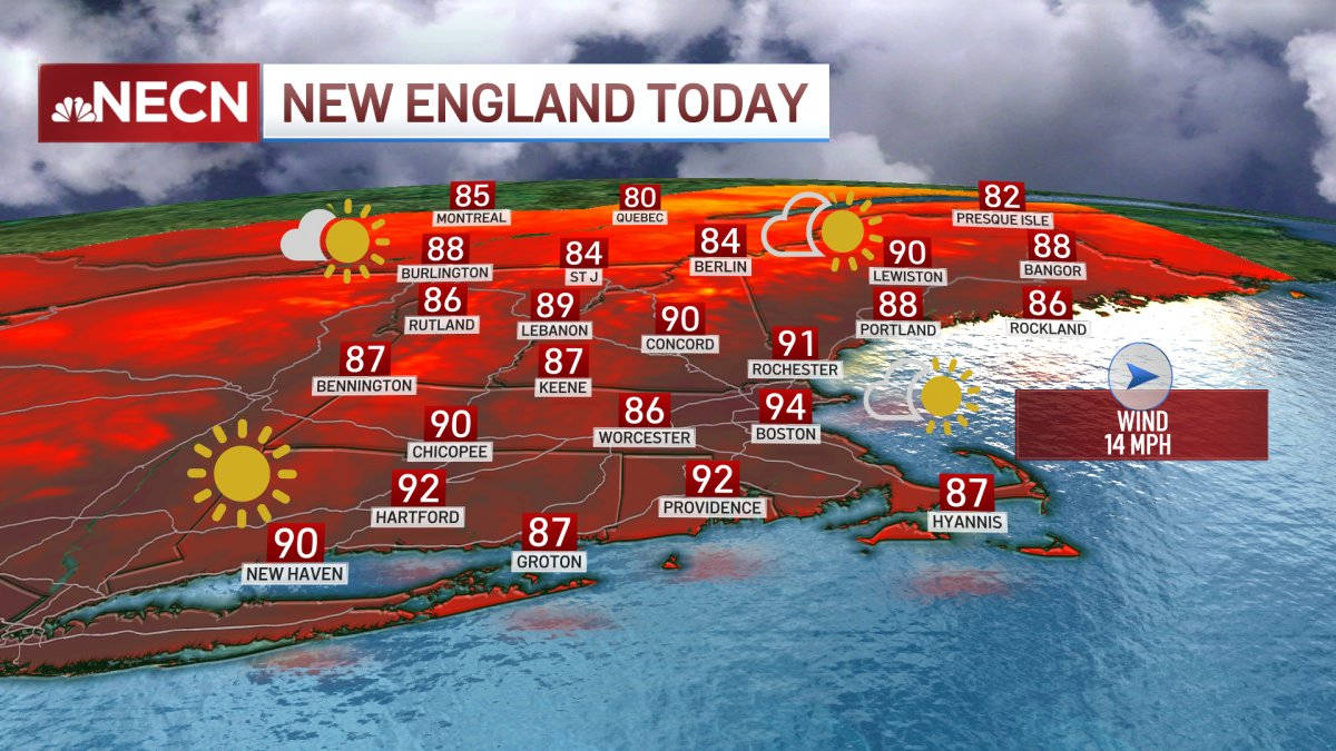 What is the Weather Today: Heat Wave Begins for Most of New England ...