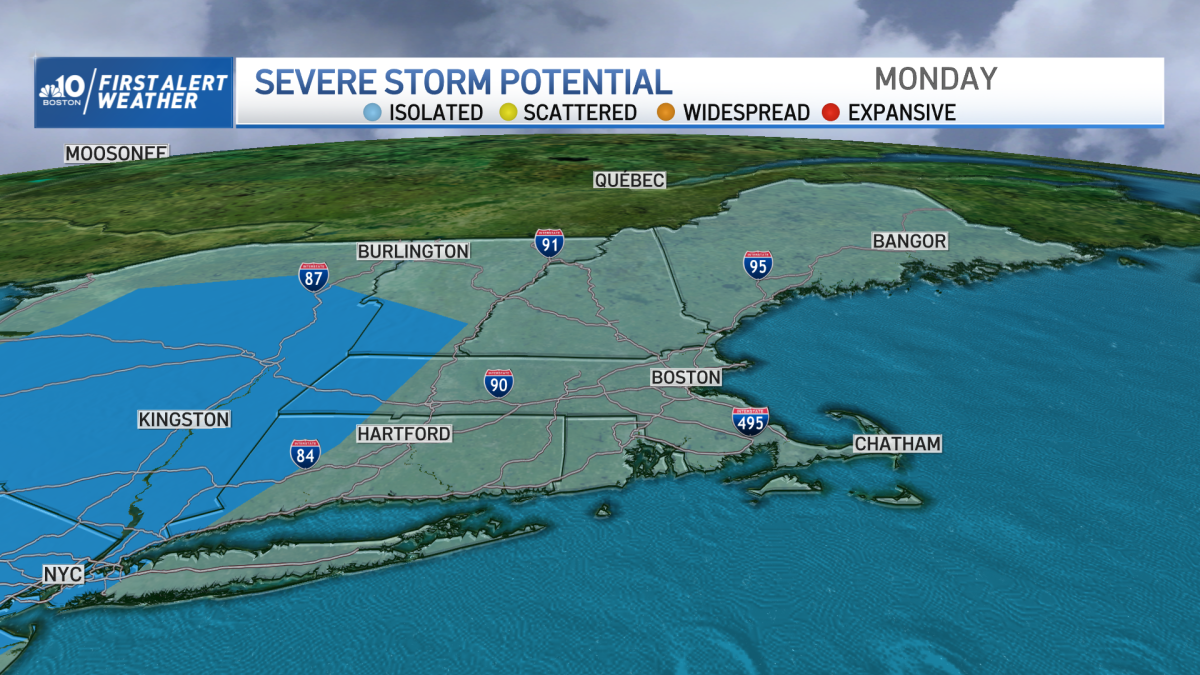 Weather Radar MA: Severe Thunderstorms, Tornado Possible Monday – NBC ...
