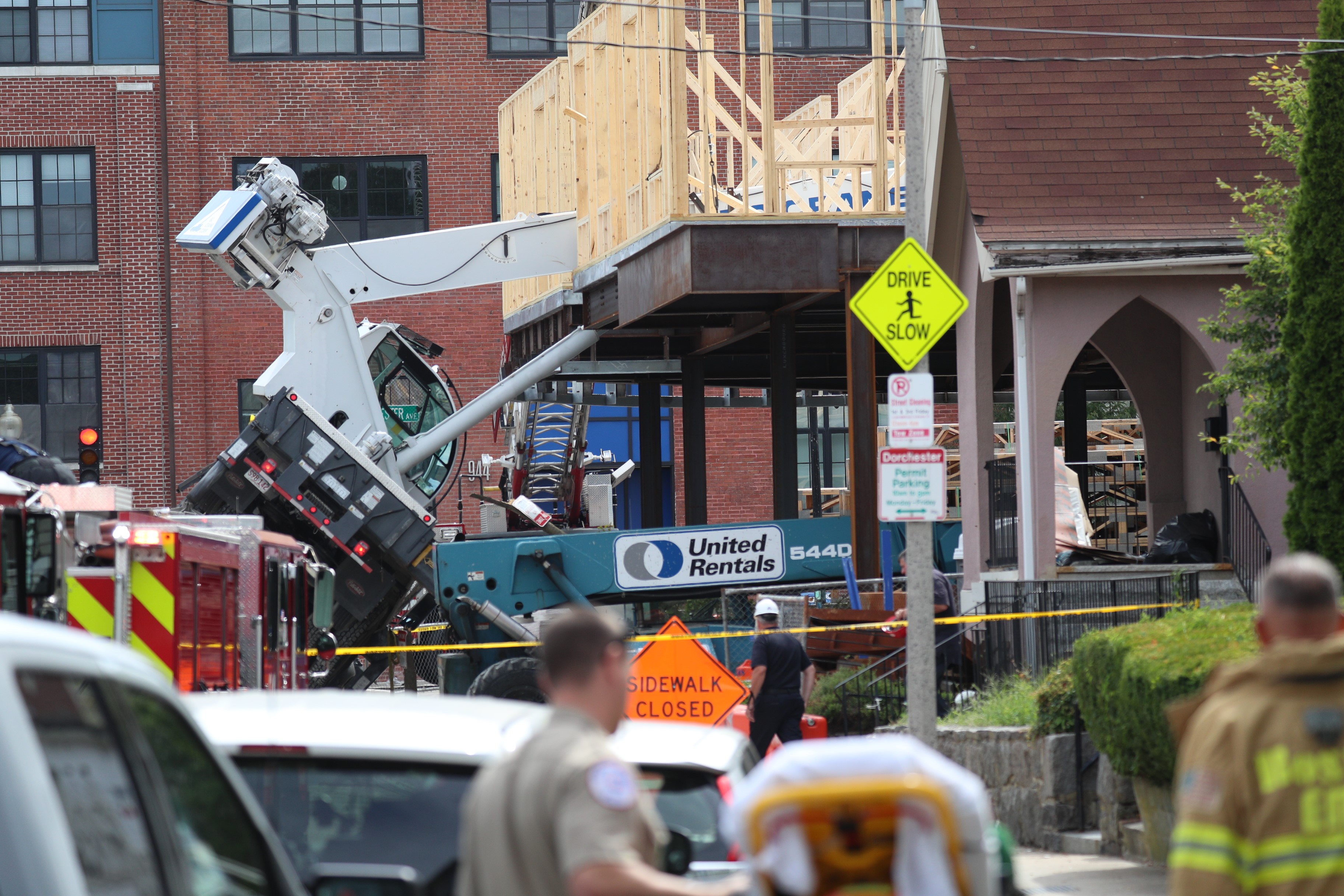 PHOTOS: Crane Collapse in Dorchester – NBC Boston