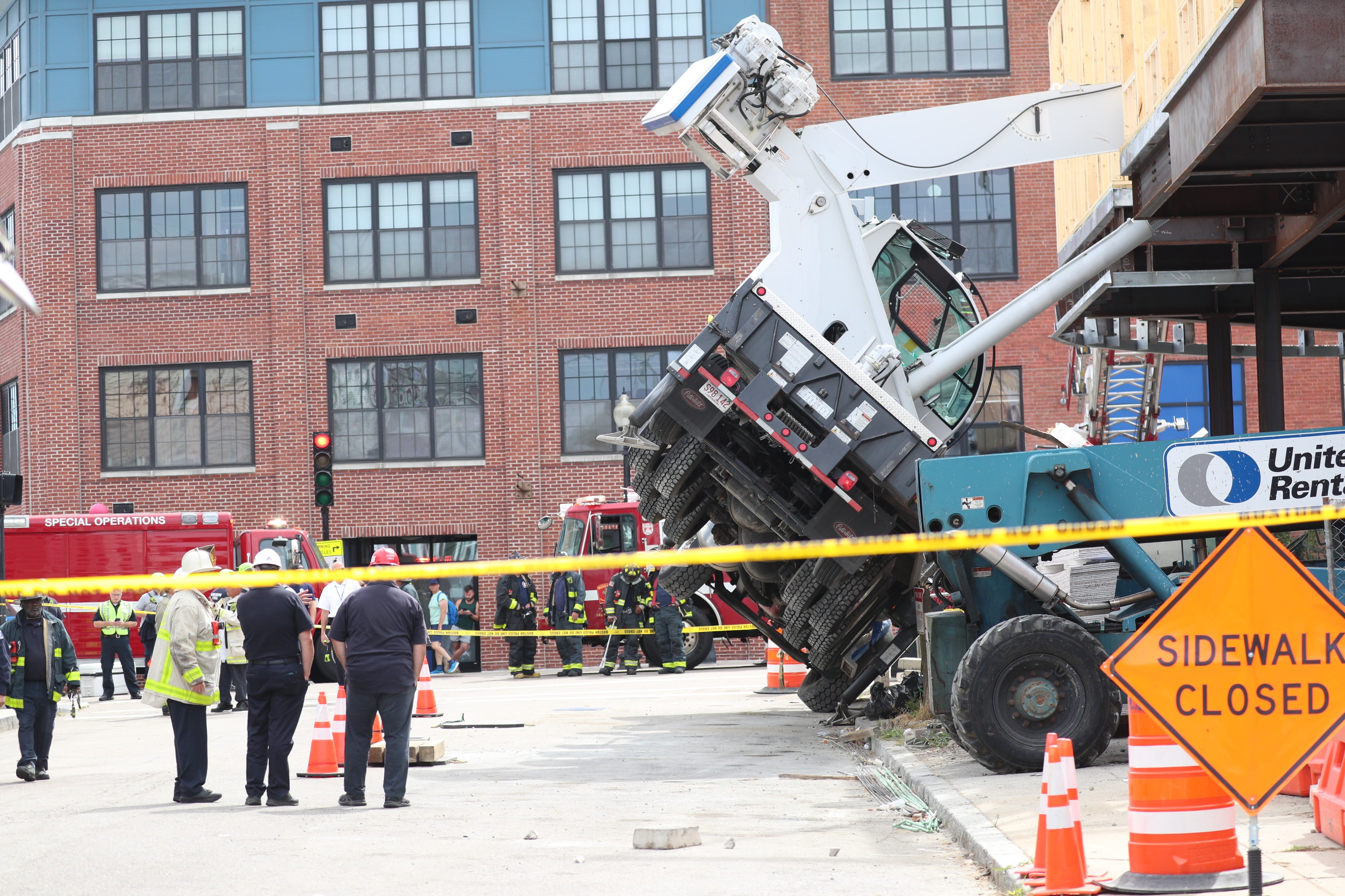 PHOTOS: Crane Collapse in Dorchester – NBC Boston