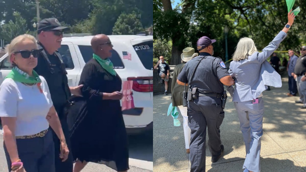 Ayanna Pressley, Katherine Clark Arrested at Protest Supporting ...