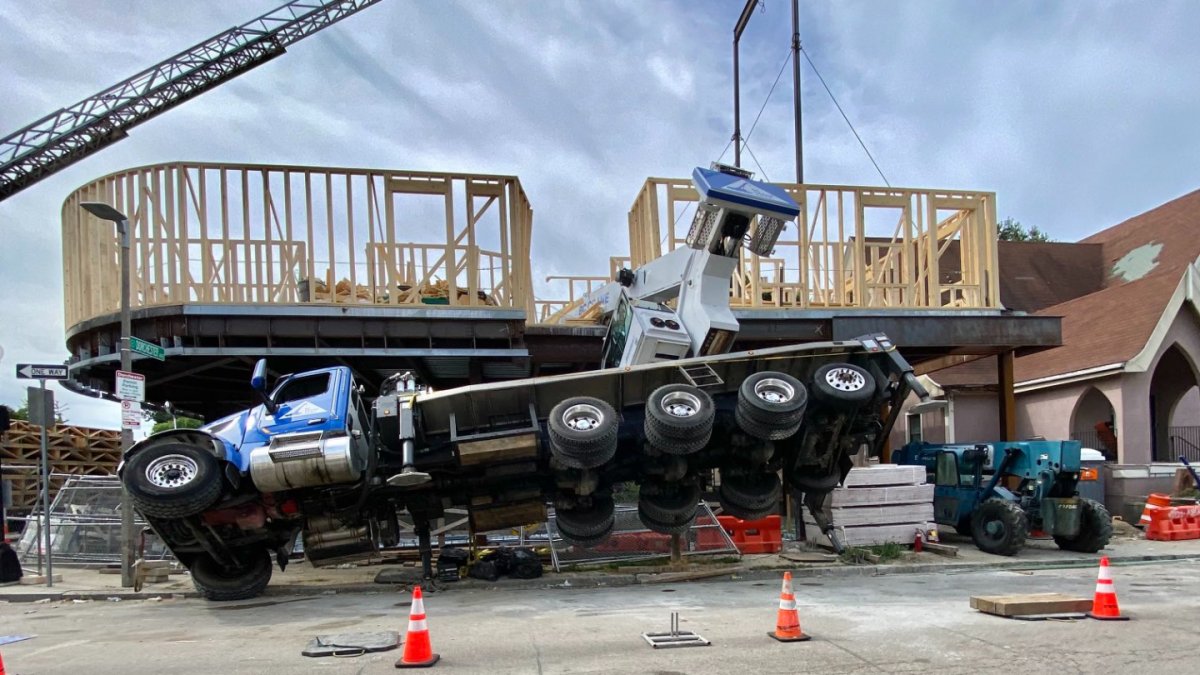 Crane Collapse Boston: Truck Tips Over Onto Dorchester Building – NBC ...