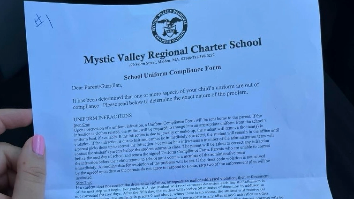 Massachusetts School Issues ‘Uniform Infraction’ to Student for Wearing ...