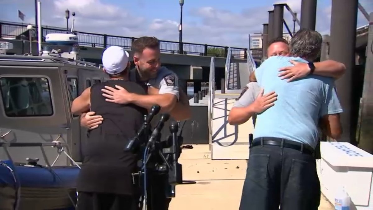 Boston Harbor Rescue: Dad, Son Thank Officers Who Saved Them – NBC Boston