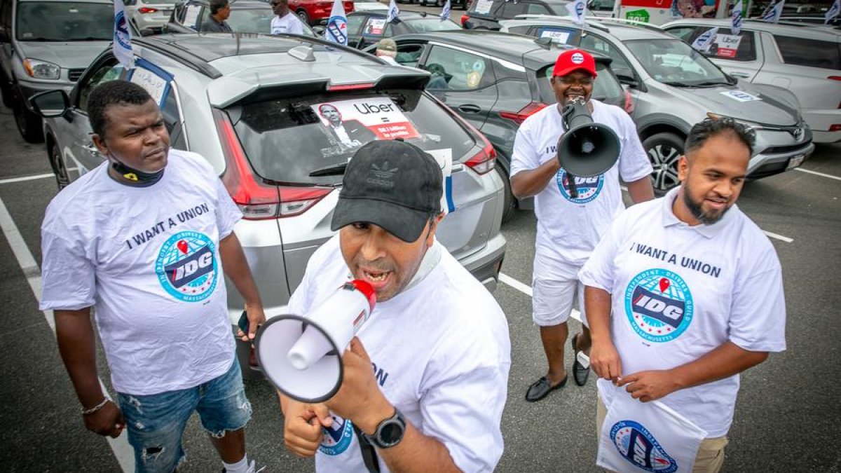 Ride-Hail Drivers Rally for Union Rights, Higher Wages – NBC Boston