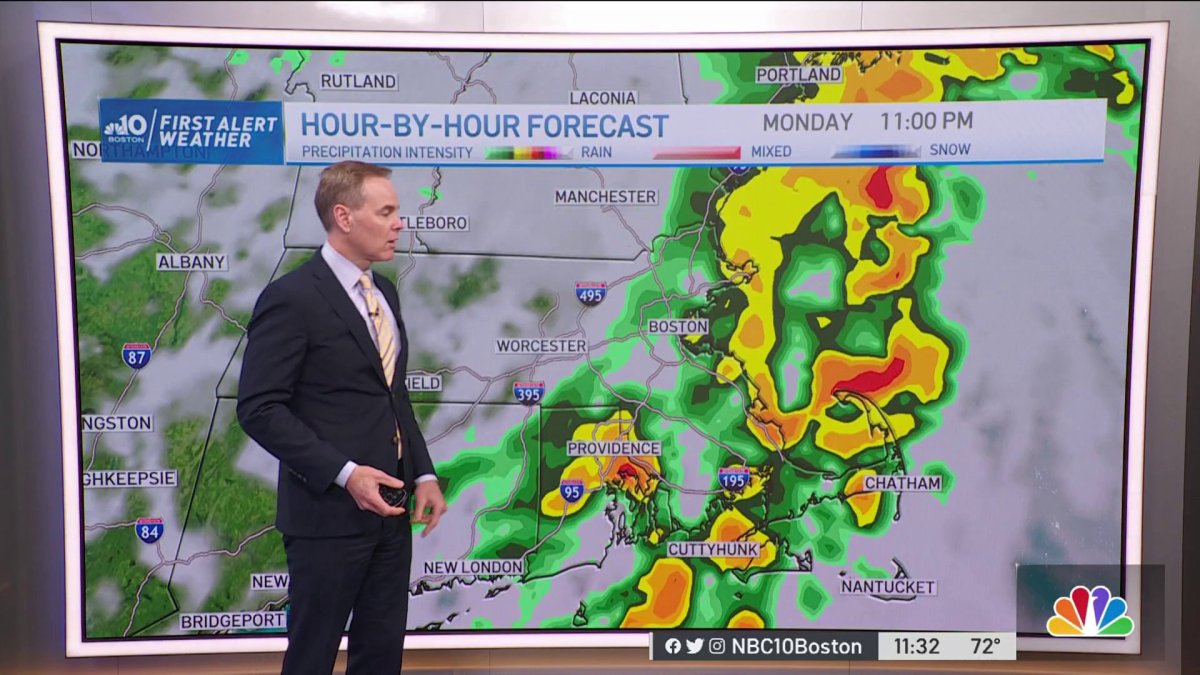 Forecast: Showers, Storms Monday – NBC Boston