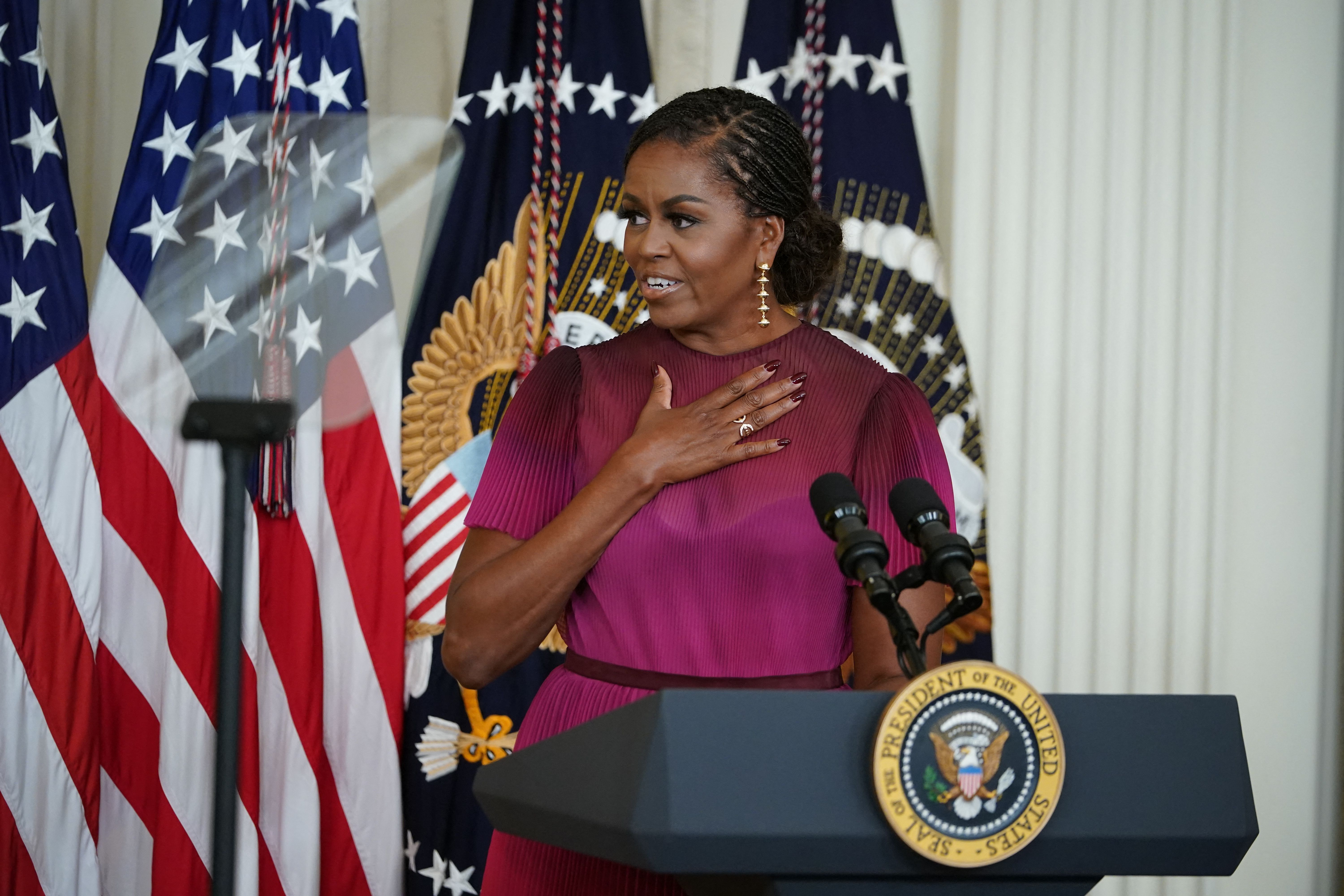 Michelle Obama Monkey Side By Side