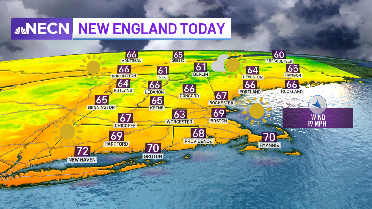 Heavy Wind Gusts and Mild Temps This Saturday – NBC Boston