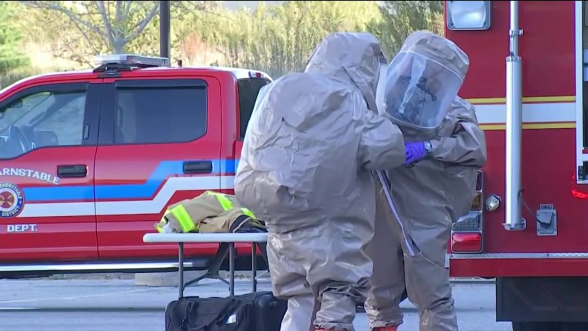 Cape Cod MA YMCA Hazmat Situation Caused by Accident Chemicals Mixing ...