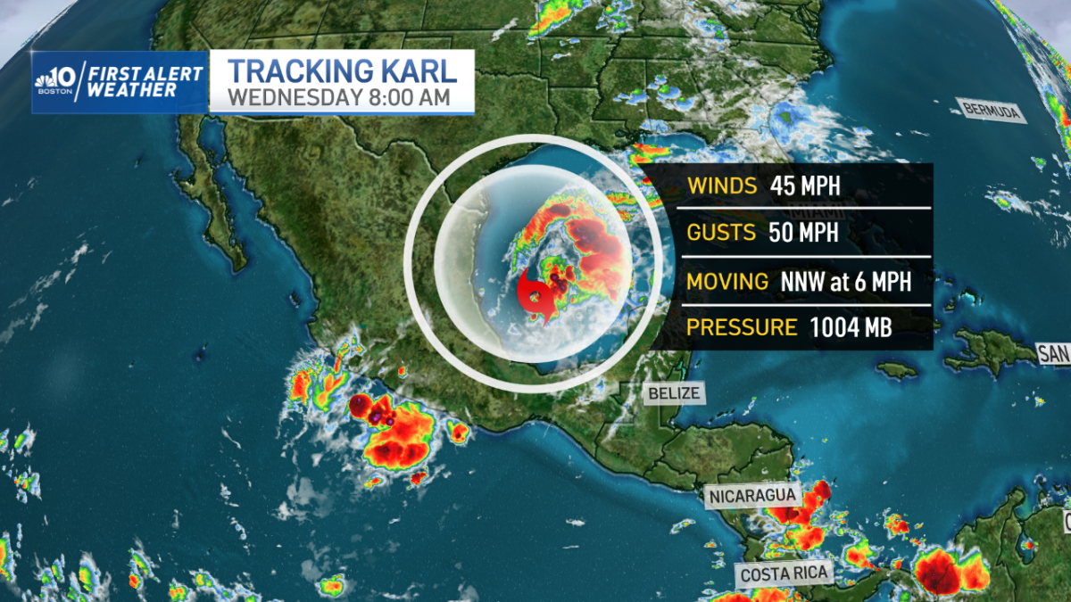 Effects of Tropical Storm Karl onHurricane Season – NBC Boston