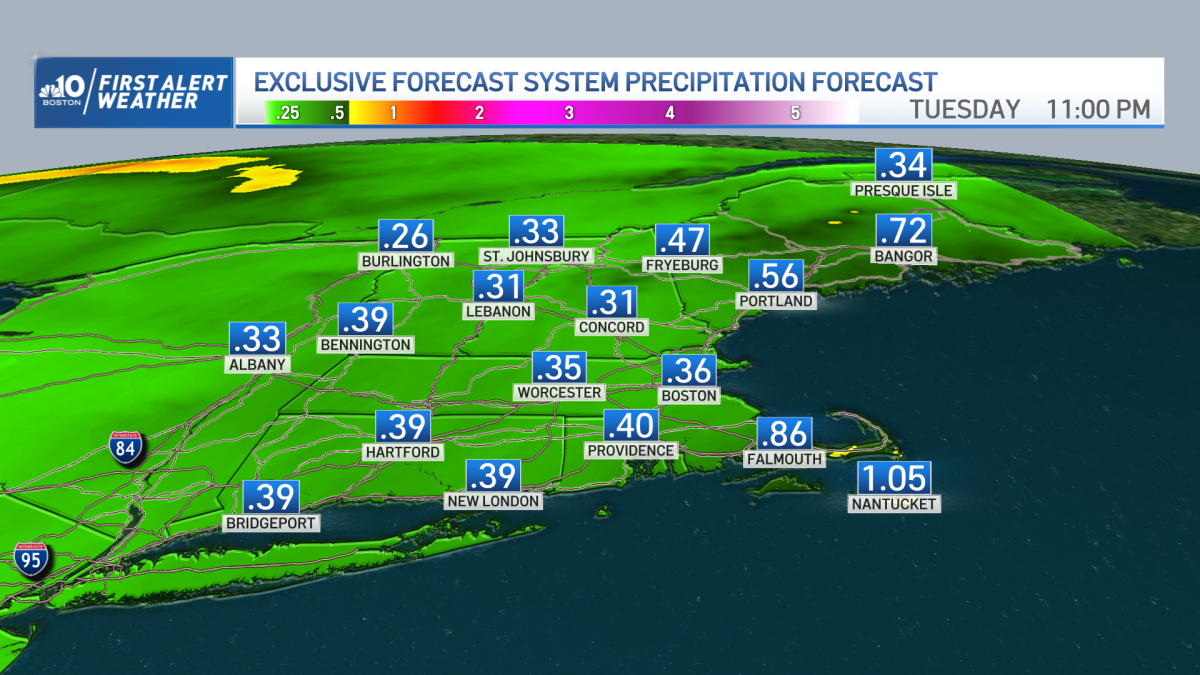 New England Weather: Rain Comes Back Monday – NBC Boston