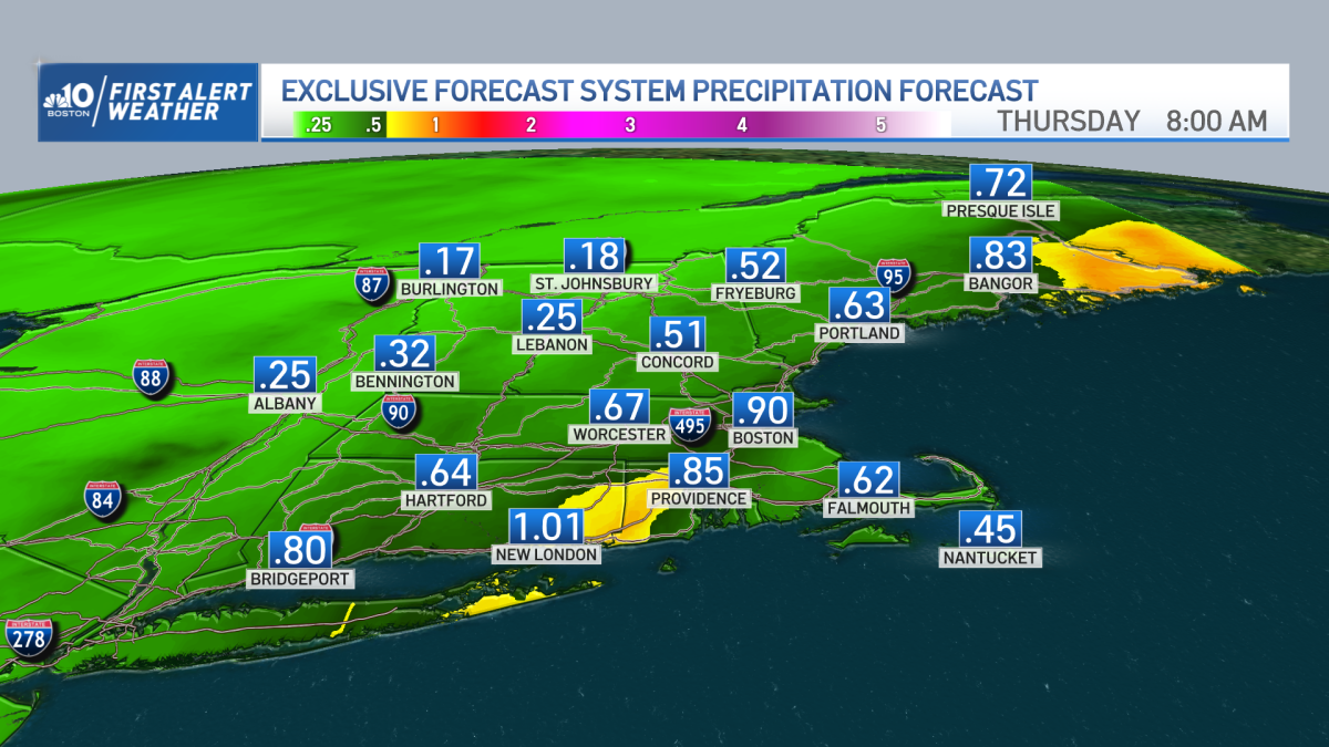 New England Weather Forecast: Downpours and Fog Today – NBC Boston