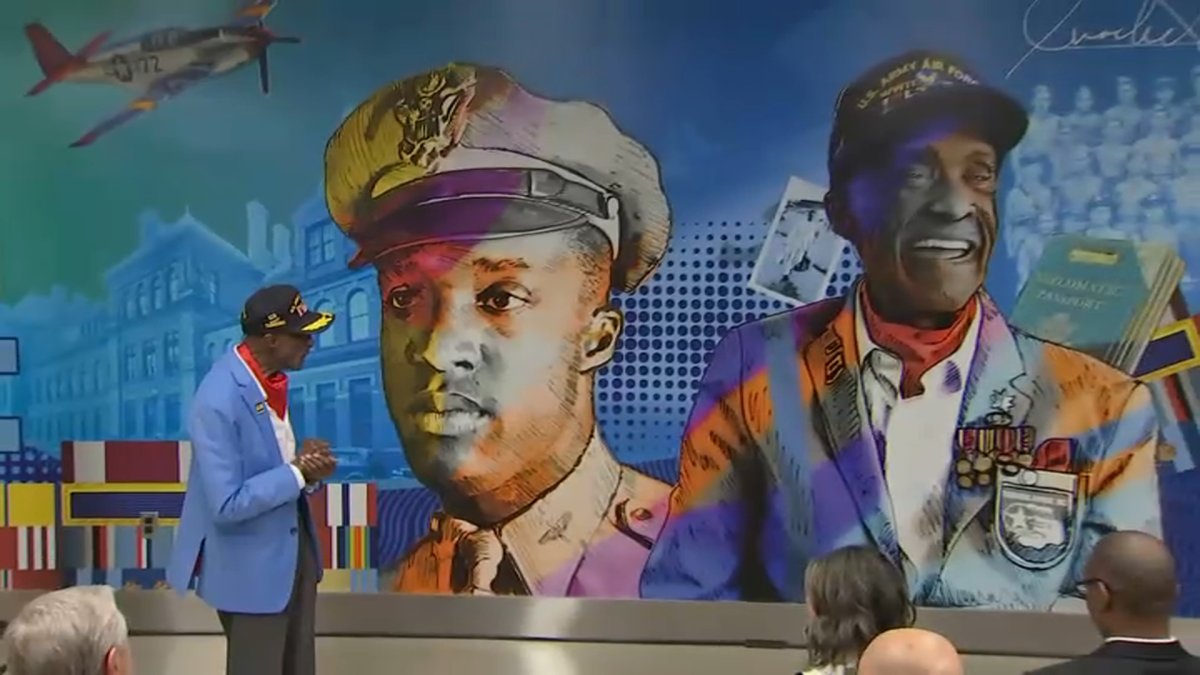New Tuskegee Airman Mural at Boston Logan Airport – NBC Boston
