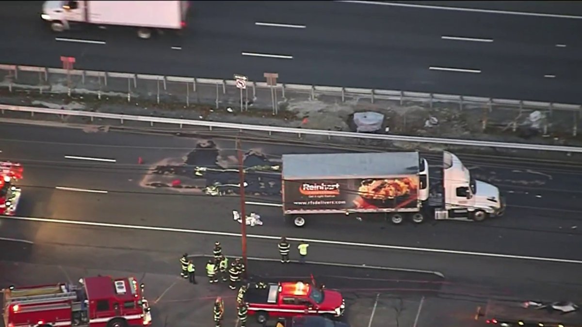 Route 1 Back Open in Saugus After Truck Crash, Fuel Spill – NBC Boston