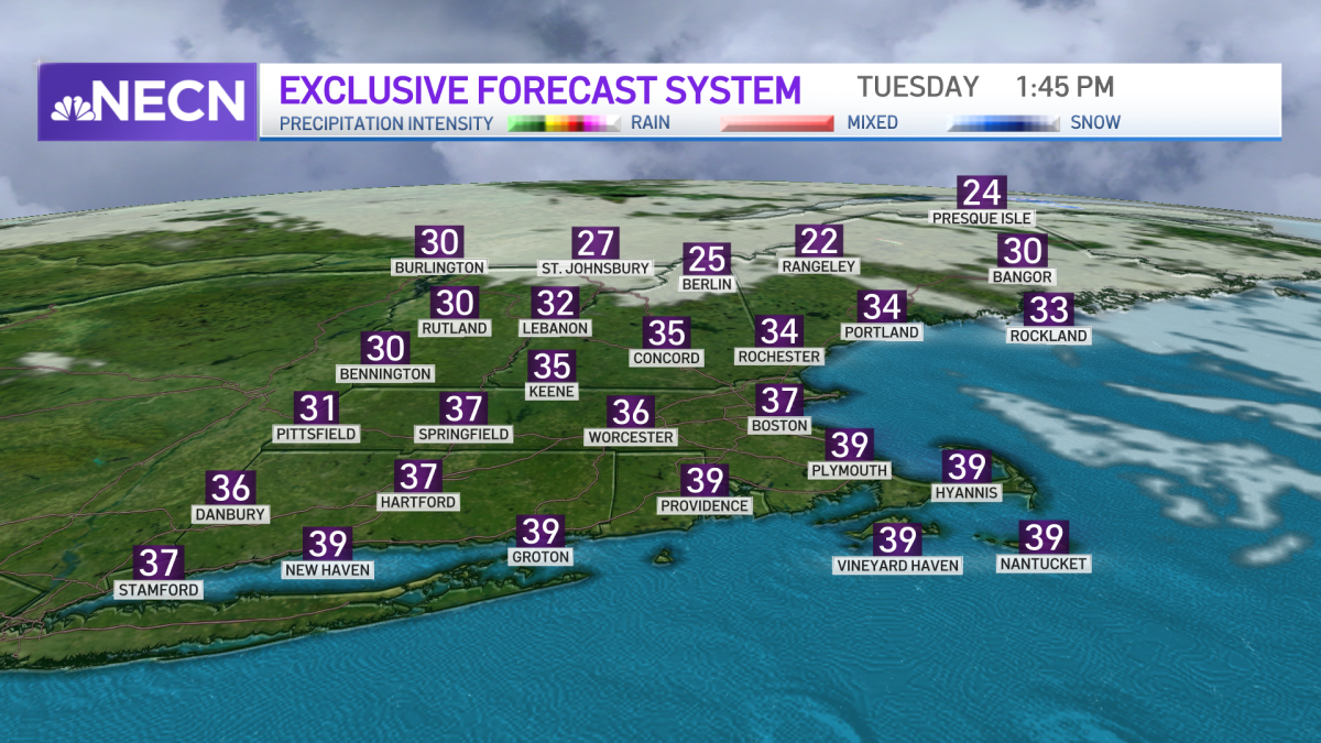 New England Weather Today: Another Cold Day Tuesday – NBC Boston