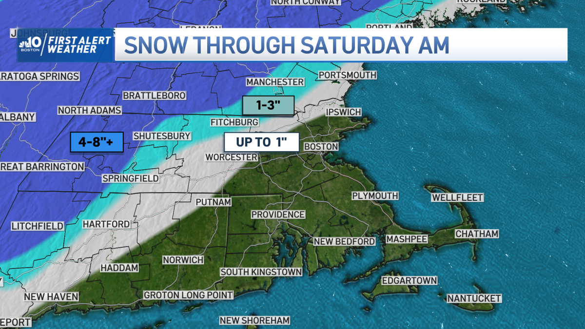 Winter Storm Warning: Snow Expected in MA, NH This Week – NBC Boston