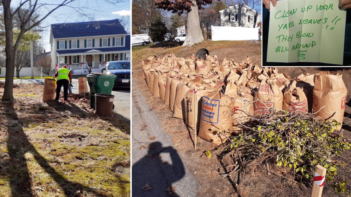 Billerica Yard Cleanup Act of Kindness – NBC Boston