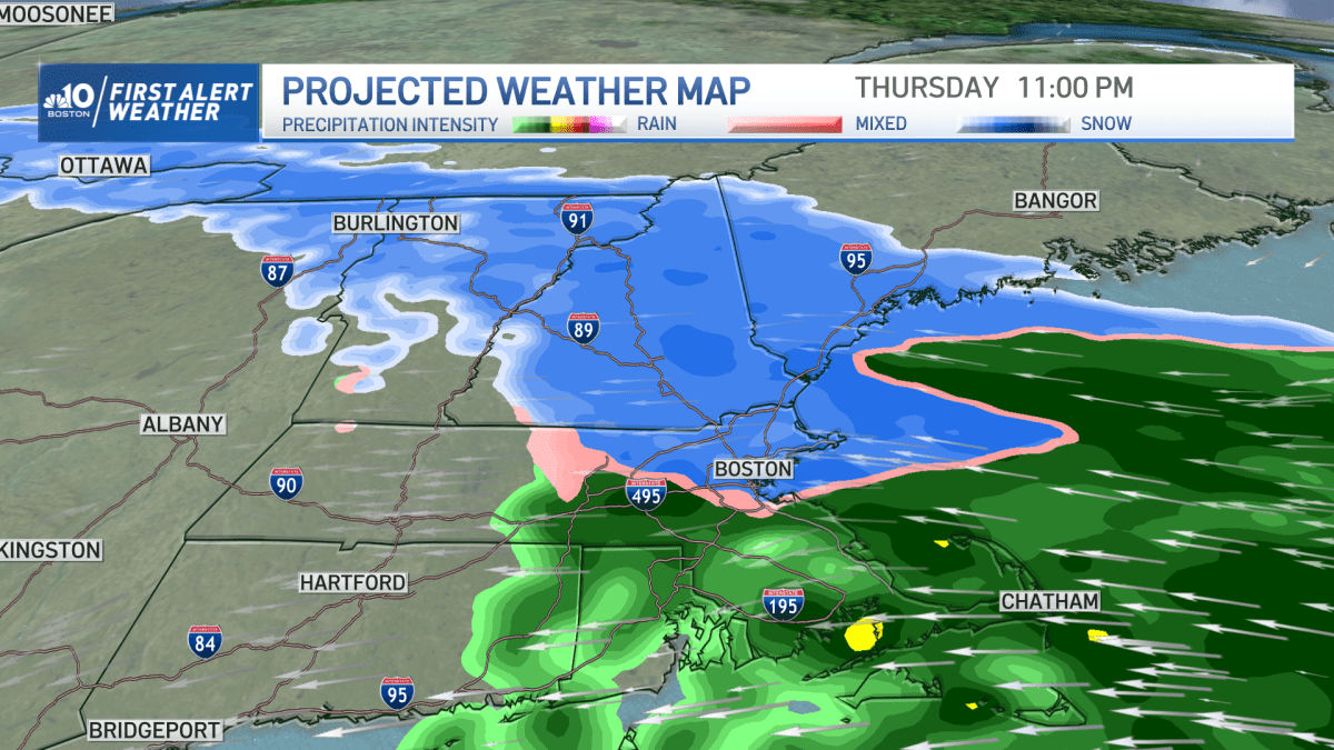 Massachusetts Snow Storm: See the Latest Forecast, Snowfall Maps – NBC ...