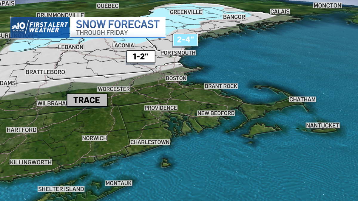 FIRST ALERT: Winter Weather Ahead in Parts of New England – NBC Boston