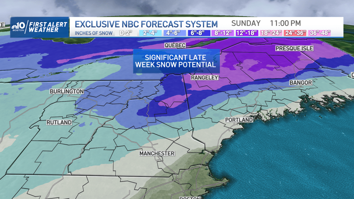 New England Weather: Cold Start to Week, Rain Later This Week – NBC Boston