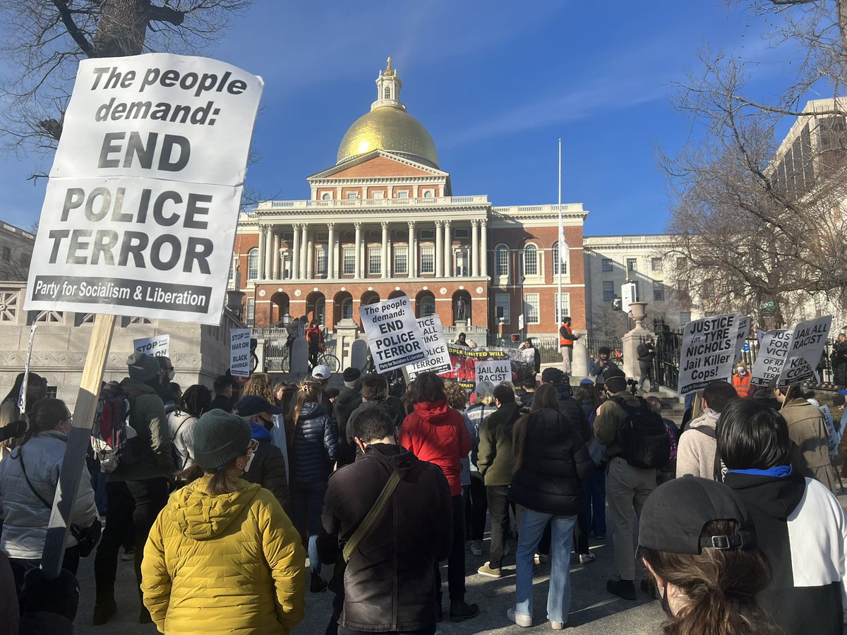 Boston Protest Today Over Tyre Nichols Memphis Police Beating Video ...