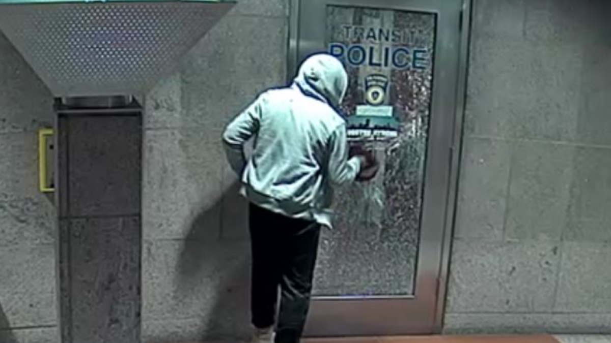 South Station Police Station Window Busted Out – NBC Boston