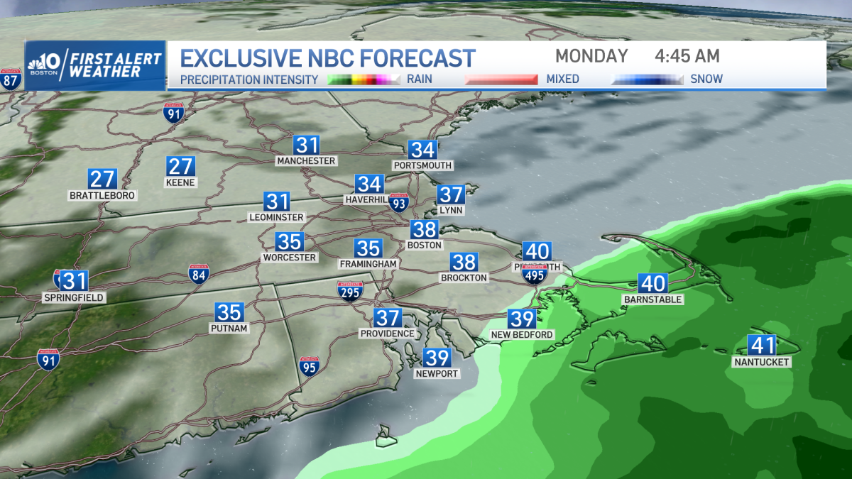 New England Weather: Cloudy on Monday, Mild Temperatures This Week ...
