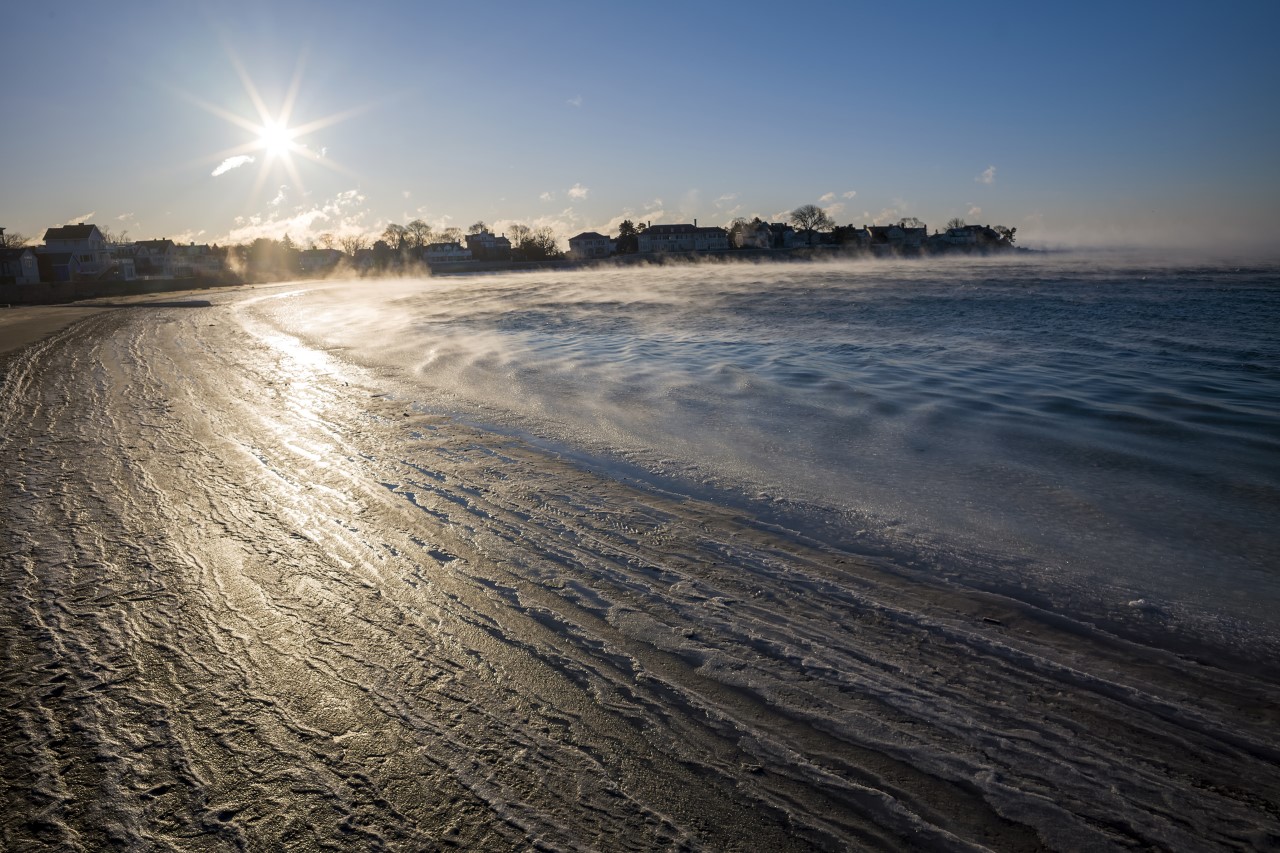 Photos Show Rare Sea Smoke Caused By Extreme Cold in New England – NBC ...