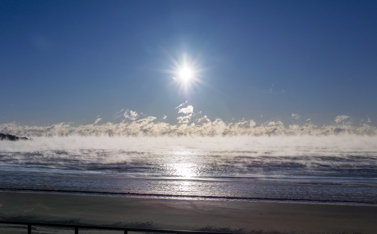 Photos Show Rare Sea Smoke Caused By Extreme Cold in New England – NBC ...