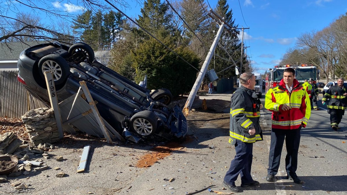 Route 9 Crash in Wellesley Sends Woman to Hospital – NBC Boston