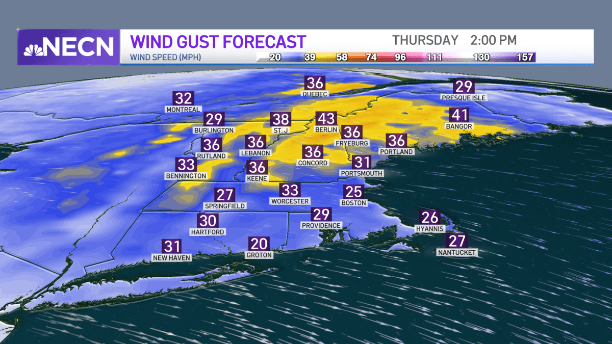 Boston MA Weather: Snow and Rain Showers Overnight – NBC Boston