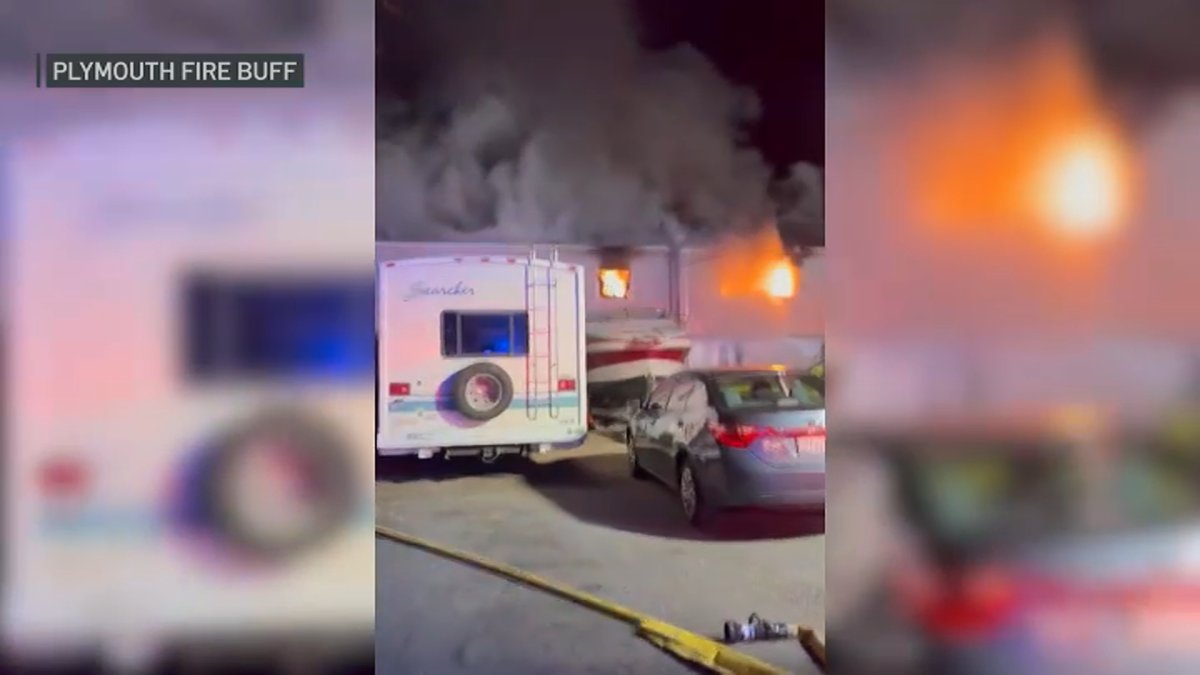 Plymouth MA Fire Today on Halfway Pond Road – NBC Boston