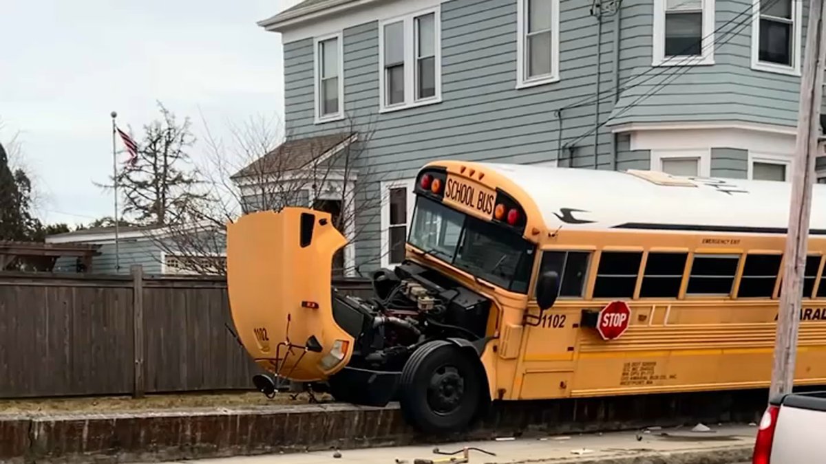VIDEO: Fall River School Bus Crash, 1 Student Hurt – NBC Boston